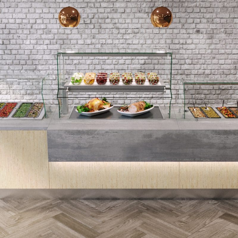 Deciding Between Modular and One-piece Custom Serving Counters | LTI, Inc.