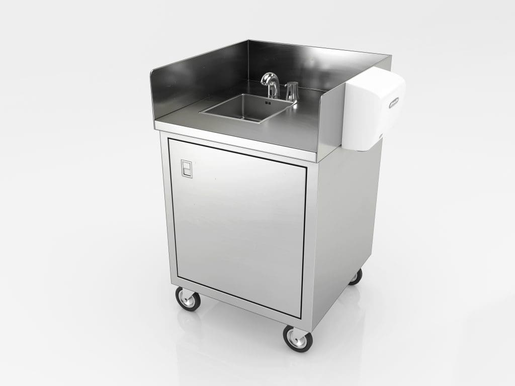 Spec Sheet | Economy Stainless Steel Portable Sink | LTI, Inc.
